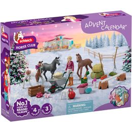 Schleich Spielzeug-Adventskalender »HORSE CLUB, Horse Club 2025 - Weihnachtswunder Fohlenaufzucht (99178)« ab 4 Jahren bunt