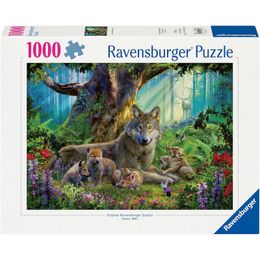 Ravensburger Puzzle »Wölfe im Wald« Made in Germany bunt