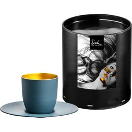 EISCH GERMANY Espressoglas »COSMO COLLECT« Handveredeltes Kaffee-Set in Geschenkröhre goldfarben, petrol