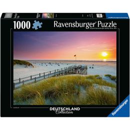 Ravensburger Puzzle »Deutschland Collection, Sonnenuntergang über Amrum« Made in Germany bunt