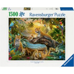 Ravensburger Puzzle »Leopardenfamilie im Dschungel« Made in Germany bunt