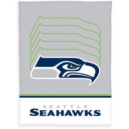 NFL Wohndecke &raquo;Seattle Seahawks&laquo; mit tollem Super Bowl Motiv, American Football bunt Obermaterial: 100% Polyester B/L: 150 cm x 200 cm