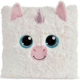 Nici Dekokissen »Glubschis, Einhorn Milky-Fee, 30 cm« weiß + Felloptik Obermaterial: 100% Polyester B/L: 30 cm x 30 cm