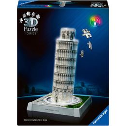 Ravensburger 3D-Puzzle »Iconics: Schiefer Turm von Pisa - mit Licht« Made in Europe bunt