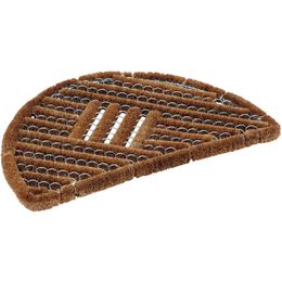 Astra Fu&szlig;matte &raquo;Coco Brush&laquo; rechteckig 32 mm H&ouml;he Kokos Brusch, mit Draht, schmutzabweisend, B&uuml;rstenmatte natur Obermaterial: 100% Kokos B : 40 cm...