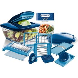 Genius Gemüseschneider »Nicer Dicer Chef, Set 15-tlg., schneiden/reiben, alles mit einem Gerät« f. Würfel, Stifte, Scheiben, Streifen, Juliettis,...