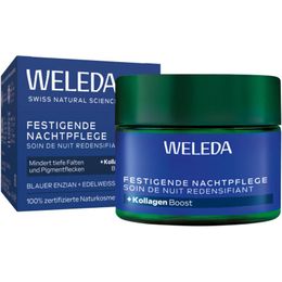 Weleda Nachtcreme »Festigende Nachtpflege Blauer Enzian & Edelweiss« Mindert tiefe Falten nach 2 Wochen, reduziert Pigmentflecken