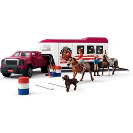 Schleich Spielfigur »HORSE CLUB, Lakeside Truck mit Anhänger (42705)« bunt