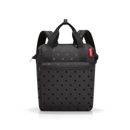 Reisenthel Aufbewahrungstasche »Rucksacktasche allrounder R« glossy dots black B/H/T: 31 cm x 39 cm x 17 cm