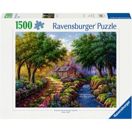 Ravensburger Puzzle &raquo;Cottage am Flu&szlig;&laquo; Made in Germany bunt