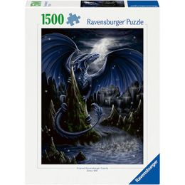 Ravensburger Puzzle »Der Schwarzblaue Drache« Made in Germany bunt