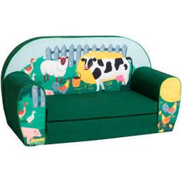 KNORRTOYS Sofa &raquo;Bauernhof&laquo; f&uuml;r Kinder; Made in Europe gr&uuml;n