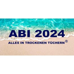 Egeria Strandtuch &raquo;ABI 2024&laquo; 75x150 cm, "ABI 2024-Alles in trockenen T&uuml;chern", Velours capri Obermaterial: 100% Baumwolle B/L: 75 cmx150 cm