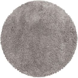 Ayyildiz Teppiche Hochflor-Teppich &raquo;FLUFFY 3500&laquo; rund 50 mm H&ouml;he Langflor, Shaggy, uni, robust, auch rechteckig erh&auml;ltlich, Wohnzimmer beige...