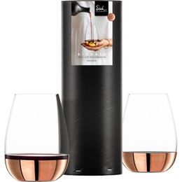 EISCH GERMANY Becher »ELEVATE« Allround/Wein-Becher in Geschenkröhre transparent, kupferfarben