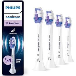 PHILIPS SONICARE Aufsteckbürsten »S Sensitive« für empfindliche Zähne und Zahnfleisch, für jedes Sonicare Handstück weiß Kompatibel mit allen...