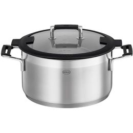 R&ouml;sle R&Ouml;SLE Kochtopf &raquo;SILENCE PRO&laquo; Edelstahl 18/10 silberfarben/schwarz