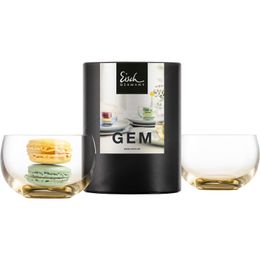 EISCH GERMANY Dessertschale »GEM« 2 Stk. aus Kristallglas Desserschalen handveredelt transparent, amber