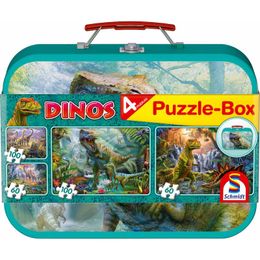 Schmidt Spiele Puzzle »Dinos Box, 2x60 und 2x100 Teile« bunt
