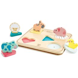 HAPE Puzzle »Tiergeräuschepuzzle Tom« mit Geräuschen bunt