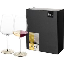 EISCH GERMANY Weinglas »ELIOR« Mit Gold bzw Platin handveredelte Gläserserie transparent, platinfarben