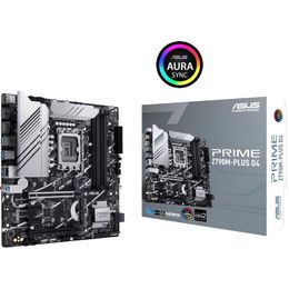 ASUS Mainboard »PRIME Z790M-PLUS D4« Intel LGA 1700 (mATX, PCIe 5.0, DDR4 Speicher, 3x M.2, Aura Sync ohne Farbbezeichnung Umfassende Kühlung:...