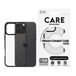 CARE BY PANZERGLASS Handyhülle »Urban Combat Case für Apple iPhone 16 Pro Max« Backcover, Schutzhülle, Handyschutzhülle, Case, Schutzcase, stoßfest...