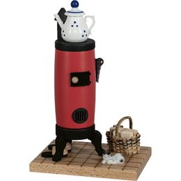 SAICO ORIGINAL R&auml;ucherm&auml;nnchen &raquo;R&auml;ucherofen, K&uuml;chenherd&laquo; BxHxT: 13x21x9, 5 cm Rot