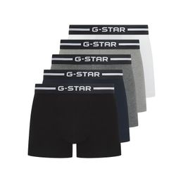 G-Star Raw G-STAR Boxershorts &raquo;HEMLOCK, 5 PACK TRUNKS&laquo; Packung, 5 Stk. Bund mit Logoschriftzug BLACK, BRIGHT WHITE, GREY MARL, DARK GREY MARL, NAVY S - 5 Stk....