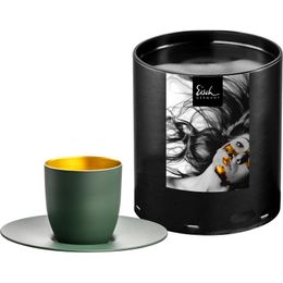 EISCH GERMANY Espressoglas »COSMO COLLECT« Handveredeltes Kaffee-Set in Geschenkröhre goldfarebn, grün