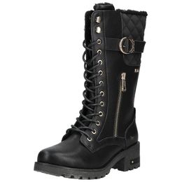 Mustang Shoes Schnürstiefel »Stiefel Lederimitat« Schwarz 36 36 Verschluss: Schnürung