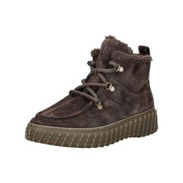Paul Green Schn&uuml;rstiefelette &raquo;Stiefelette Veloursleder&laquo; Mocca 39 39 Verschluss: Schn&uuml;rung