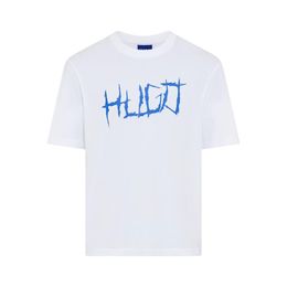 Hugo Blue Damen HUGO Blue T-Shirt Rundhalsausschnitt, Regular Fit, Logodruck M