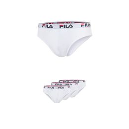 Fila Herren Slip &raquo;MAN BRIEF&laquo; 3er Pack, mit elastischem Logobund wei&szlig; M