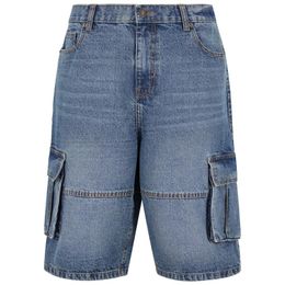 Urban Classics Shorts »Relaxed Denim Cargo Shorts« mid deep blue washed 33 - Normalgrößen Normalgrößen 33 Zeitlose Jeanshosen in verschiedenen Stilen