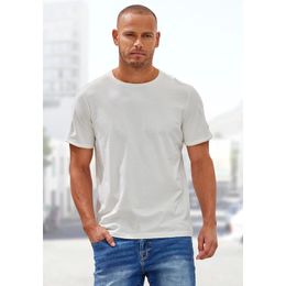 John Devin Herren T-Shirt Packung, 2, Relaxed Fit, Kurzarm, Freizeitshirt mit Rundhals aus reiner Baumwolle grau S (44/46)