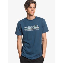 Quiksilver T-Shirt &raquo;Stone Cold Classic&laquo; Majolica Blue XL XL Stoff: leichter Baumwoll-Jersey