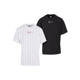 Karl Kani T-Shirt &raquo;Herren KM222-101-2 KK 2-Pack Pinstripe + Essential Tee&laquo; 1 Stk. white/black XXL XXL Vielseitige T-Shirts fuer jeden Anlass
