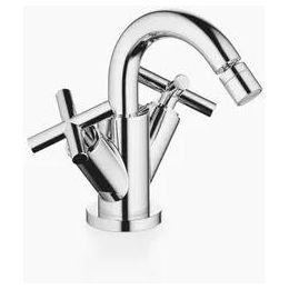 Dornbracht TARA Bidet-Einlochbatterie mit Ablaufgarnitur, Ausladung 124mm, 24510892-00, Farbe: Chrom