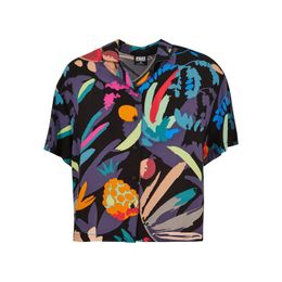 Urban Classics T-Shirt »Damen Ladies Resort Shirt« 1 Stk. tlg. blackfruity L L Elegante Blusen fuer Business und Freizeit