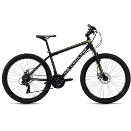 KS-Cycling KS CYCLING Mountainbike &raquo;Xceed&laquo; 21 Gang Shimano Tourney Schaltwerk Kettenschaltung f&uuml;r Herren, Kettenschaltung schwarz+schwarz