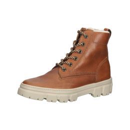 Paul Green Schnürstiefelette »Stiefelette Glattleder« Cognac 41 41 Verschluss: Schnürung
