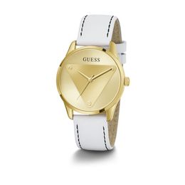Guess Uhr ' EMBLEM ' Damen Gr&ouml;&szlig;e One Size gold / wei&szlig;
