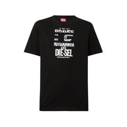 Diesel T-Shirt 'T-ADJUST-V9' Herren Gr&ouml;&szlig;e XL schwarz / wei&szlig;