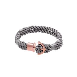 NENALINA Armband 'Anker' Damen Größe 18 rosegold / dunkelgrau
