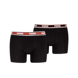 Puma Herren Puma Boxer 2-Pack, mit Logobund schwarz L