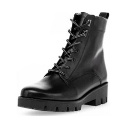Gabor COMFORT Schnürstiefelette »Stiefelette Glattleder« Schwarz 43 43 Verschluss: Schnürung