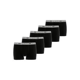 Tom Tailor Boxershorts &raquo;Buffer&laquo; 5er Pack, 5 weich, bequem, eng, elastisch, atmungsaktiv Logobund, Baumwollmix schwarz-dunkel-uni 4S - 5 5 4S Herren...