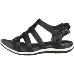 Geox Sandalen 'Vega' Damen Gr&ouml;&szlig;e 36 schwarz / wei&szlig;