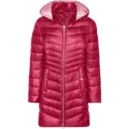 CR&Eacute;ATION L Damen Steppjacke mit dezentem Glanz himbeere Gr&ouml;&szlig;e 36